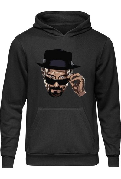 Breaking Bad Face Siyah Kapüşonlu Hoodie