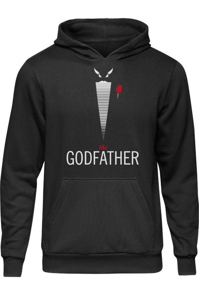 Godfather Smokin Siyah Kapüşonlu Hoodie