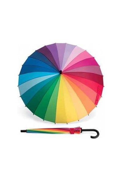 Rubenis 24 Telli Gökkuşağı Şemsiye Rb 056