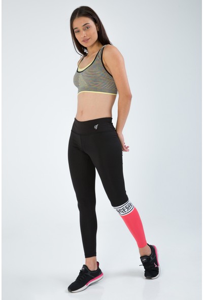 Speedlife Kadın Tayt Gait Siyah Mercan