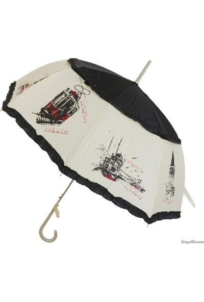 Rubenis Baston Kadın Şemsiye 8 Telli 060K Istanbul Model
