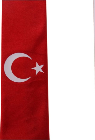 Eh Erkek Çocuk Kravat Kırmızı Ay Yıldız Baskılı Standart