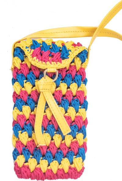 Kavshak Çok Renkli Cep Telefonu Çantası