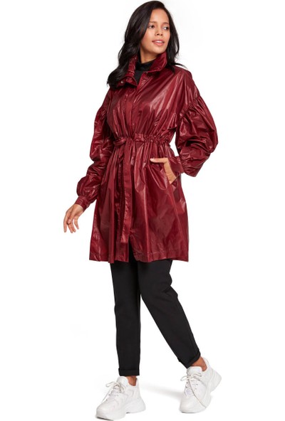 Mizalle Kadın Kolları Balon Yağmurluk
