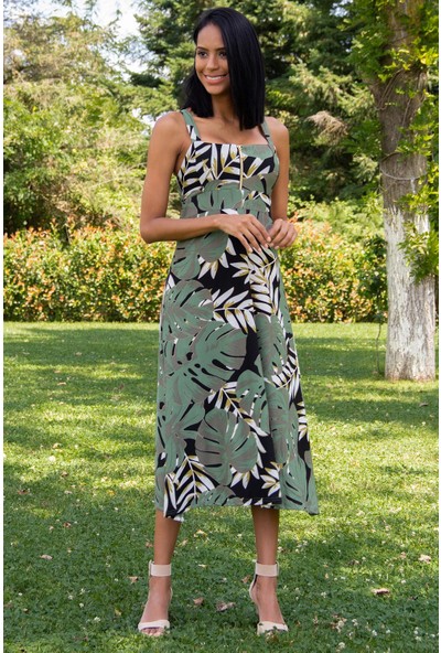 Morpile Kadın Göğüs Fermuarlı Askılı Elbise Morpile Kadın Göğüs Fermuarlı Askılı Elbise