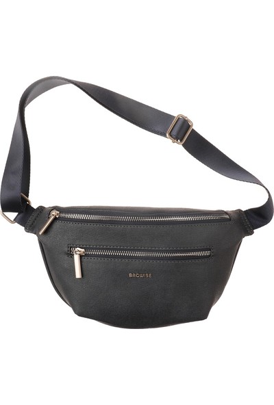Bagwise 9007 Pu Suni Deri Cross Body Bel Çantası