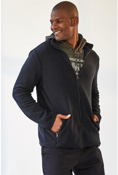 Tommy Life Yakalı Polar Lacivert Erkek Sweatshirt Tommy Life Yakalı Polar Lacivert Erkek Sweatshirt