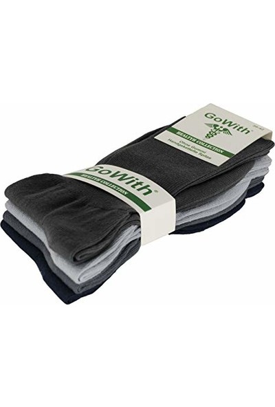 Gowith 4lü Pamuklu Lastiksiz Diyabet Çorabı Gowith 4lü Pamuklu Lastiksiz Diyabet Çorabı