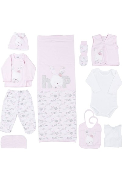 Gaye Bebek Hastane Çıkış Seti 10'lu 647 Pembe 0 - 3 Ay