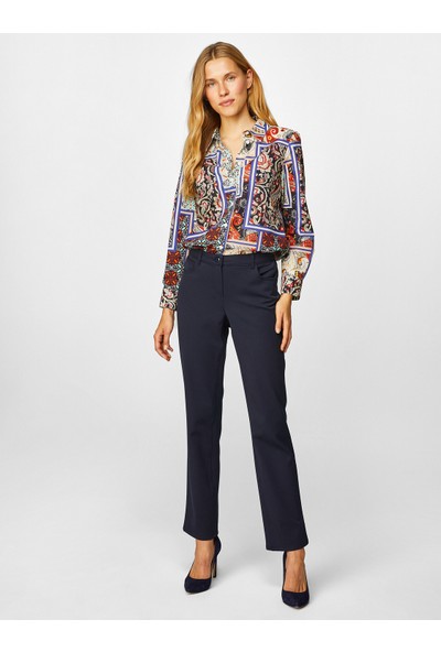 Faik Sönmez Kadın Normal Bel Straight Pantolon 39051