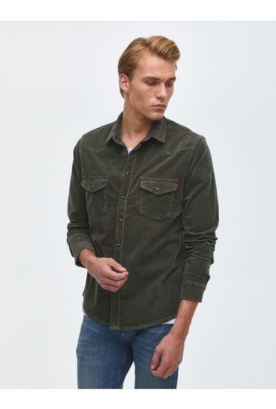 LTB Roney Rock Green Wash Erkek Jeans Gömlek LTB Roney Rock Green Wash Erkek Jeans Gömlek