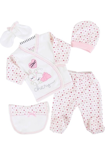 Juuta Juuta Kalpli Tavşanlı Kız Bebek 5'li Hastane Çıkışı