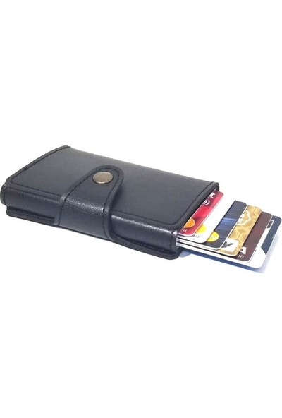 Emek Bilişim Mekanizmalı Deri ve Alüminyum Cüzdan Kartlık Emek Bilişim Mekanizmalı Deri ve Alüminyum Cüzdan Kartlık