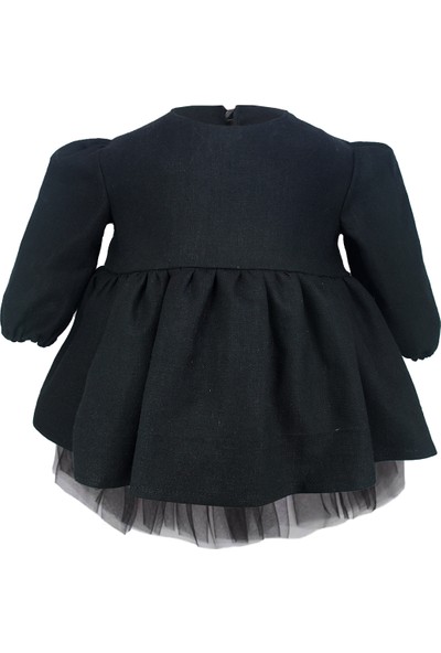 Shecco Babba Kız Çocuk Siyah Tütü Elbise Uzun Kollu Shecco Babba Kız Çocuk Siyah Tütü Elbise Uzun Kollu