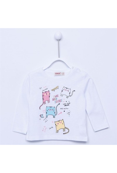 Silversun Bebek Kız - Uzun Kollu T-Shirt - Bk-113308