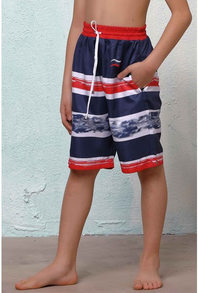 Haşema Lacivert Erkek Çocuk Deniz Şortu