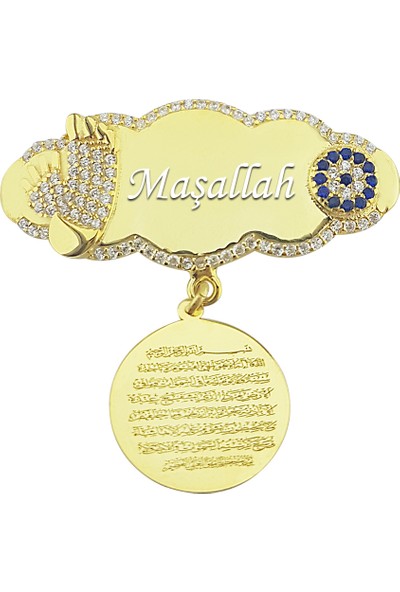 Vaoov 925 Ayar Gümüş Isimli Bebek Iğnesi