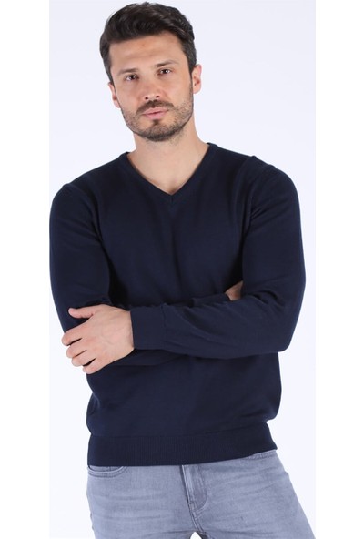 Twister Jeans Et 3622 V Yaka Lacivert Triko Twister Jeans Et 3622 V Yaka Lacivert Triko