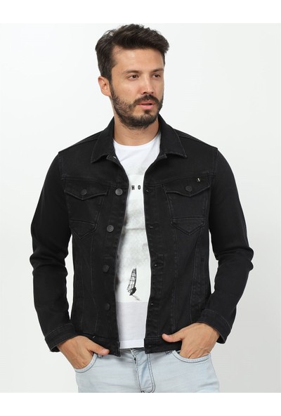 Twister Jeans Jack J24-10 Siyah Kot Ceket