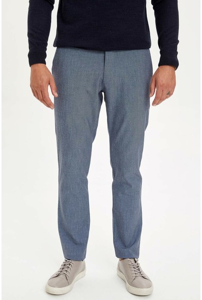 DeFacto Tailored Fit Esnek Dokulu Pantolon M8609AZ19WN