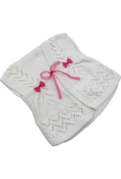 Egiş Baby Bebek Giyim - Kız Bebek El Örgüsü Yelek