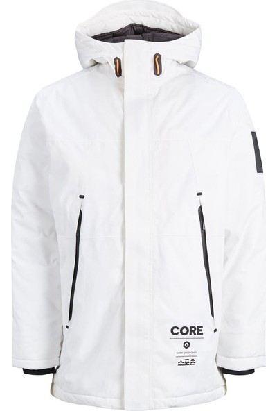 Jack Jones Erkek Montu 12157954-Beyaz