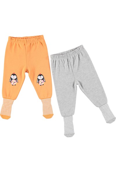 HelloBaby Baskılı 2'li Çoraplı Pantolon