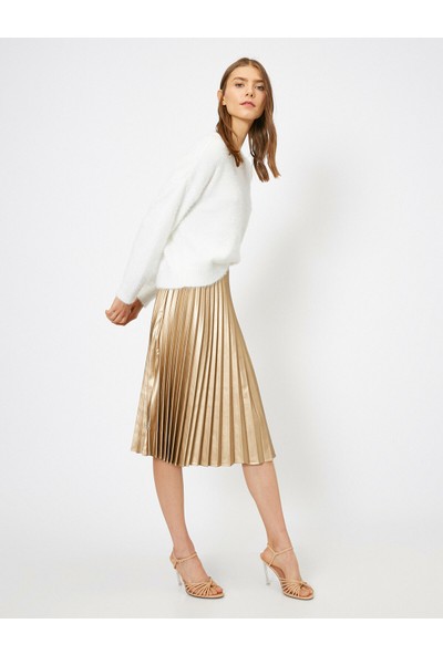 Koton Kadın Pilili Etek