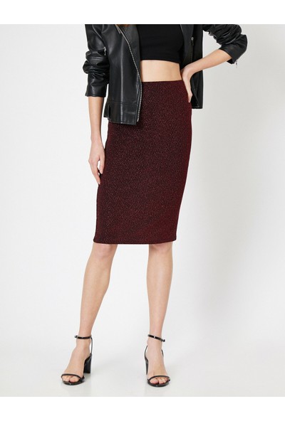 Koton Simli Midi Boy Kalem Etek