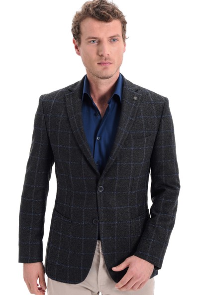 Morven Merlin Dinamik Fit Ekose Ceket Haki Morven Merlin Dinamik Fit Ekose Ceket Haki