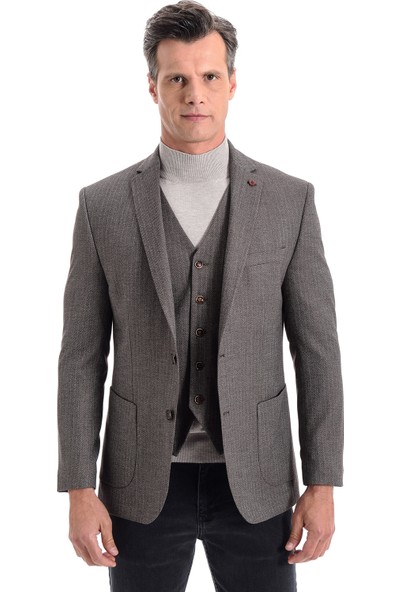 Morven Mrv Trend Dinamik Fit Ceket Kahverengi Morven Mrv Trend Dinamik Fit Ceket Kahverengi