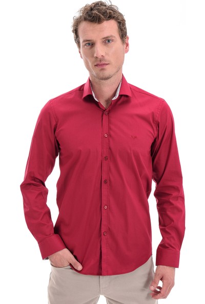 Morven Fashion Trend Gömlek Bordo Morven Fashion Trend Gömlek Bordo
