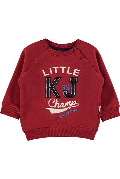 Kujju Erkek Bebek Sweatshirt 6-18 Ay Bordo