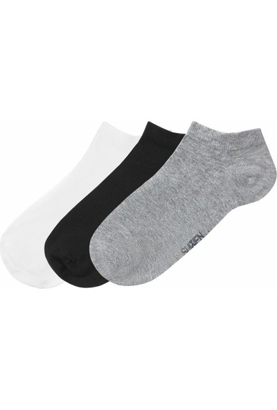 Suwen Erkek Basic 3 Lü Paket Çorap - Siyah/Beyaz/Gri Suwen Erkek Basic 3 Lü Paket Çorap - Siyah/Beyaz/Gri
