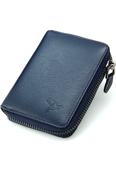 Garbalia Fermuarlı Erkek Deri Cüzdan Kartlık