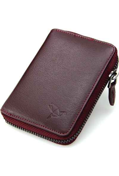 Garbalia Fermuarlı Erkek Deri Cüzdan Kartlık