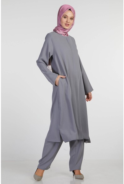 İSra Kadın Hac Umre Kıyafeti Gri