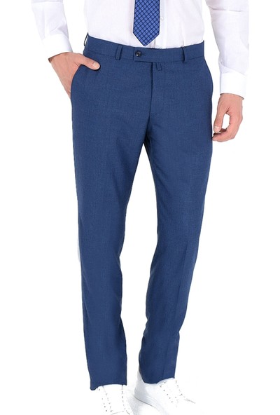 Morven Slim Fit Yan Cep Pantolon Saks Mavisi Morven Slim Fit Yan Cep Pantolon Saks Mavisi