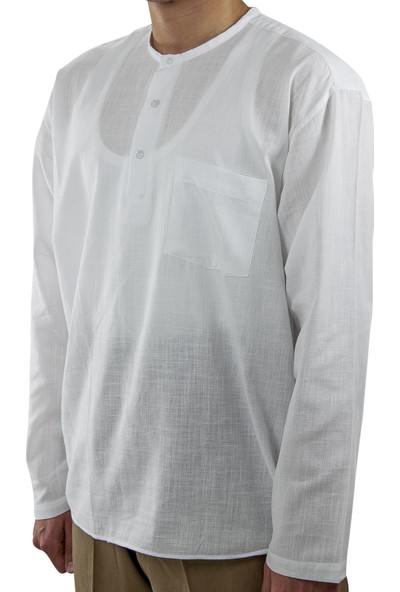 İhvan Hac Umre Kıyafeti Erkek Gömlek Beyaz İhvan Hac Umre Kıyafeti Erkek Gömlek Beyaz