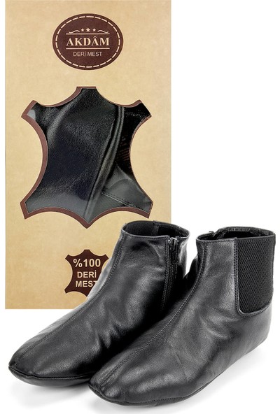 İhvan Akdam Dana Derisi Mest (Siyah)-1117