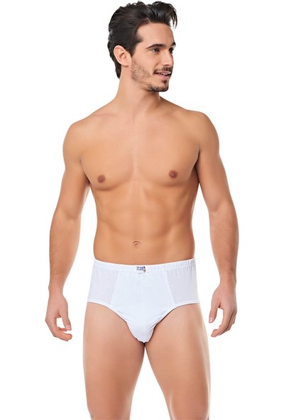Seher Yıldızı Beyaz 6'lı Paket %100 Pamuk Erkek Slip Külot Seher Yıldızı Beyaz 6'lı Paket %100 Pamuk Erkek Slip Külot