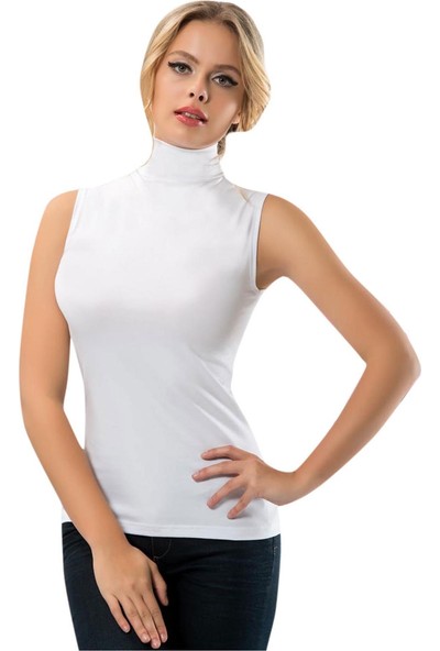 Anıt Balıkçı Yaka Kolsuz Bluz 2811