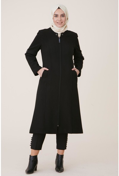 Sitare Yakası Ve Kolları Bağcıklı Kaban 20K716