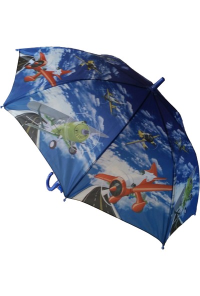 Adalinhome Mavi Uçak Çocuk Şemsiyesi