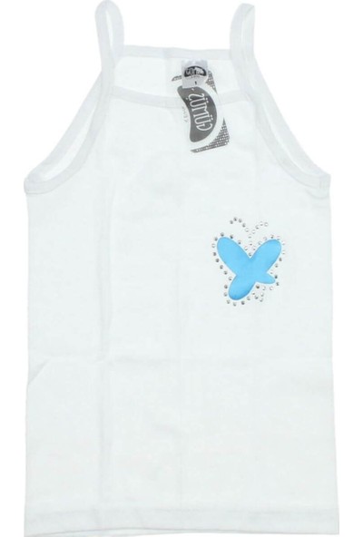 Gümüş 3055 Taşlı İp Askılı Kız Çocuk Atlet Gümüş 3055 Taşlı İp Askılı Kız Çocuk Atlet