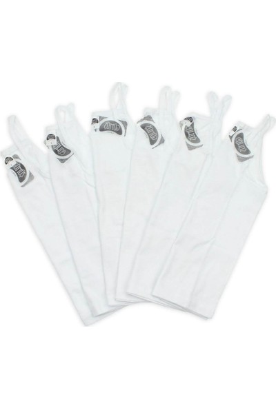 Gümüş 3062 6'lı Paket İp Askılı Kız Çocuk Atlet Gümüş 3062 6'lı Paket İp Askılı Kız Çocuk Atlet