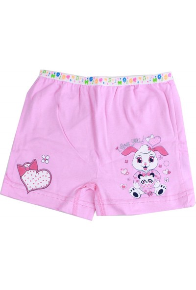Tutku 6'lı Paket Baskılı Elastan Kız Çocuk Külot Boxer Şort Tutku 6'lı Paket Baskılı Elastan Kız Çocuk Külot Boxer Şort