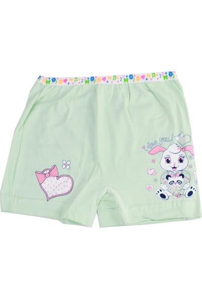 Tutku 6'lı Paket Baskılı Elastan Kız Çocuk Külot Boxer Şort Tutku 6'lı Paket Baskılı Elastan Kız Çocuk Külot Boxer Şort