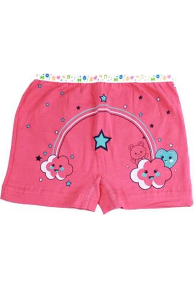 Tutku 6'lı Paket Baskılı Elastan Kız Çocuk Külot Boxer Şort Tutku 6'lı Paket Baskılı Elastan Kız Çocuk Külot Boxer Şort