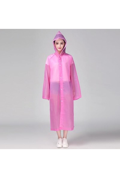 Hepitop Unisex Şık Kıyafet Üstü Su Geçirmez Eva Yağmurluk